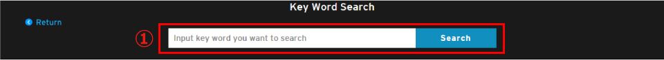 Input the keyword you want to use for a search and select Search